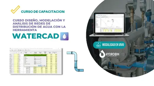 Curso Diseño, Modelación y Análisis de Redes de Distribución de Agua con la herramienta WATERCAD ...